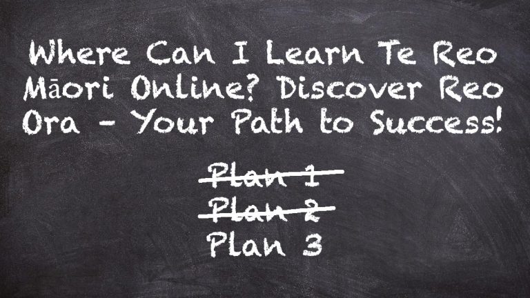 Learn to Speak Te Reo Māori in 12 Weeks with Reo Ora